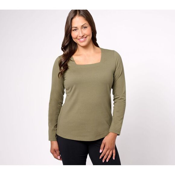 Denim&Co | Tops | Denim Co Womens Top Plus Sz 2x Essentials Perfect ...